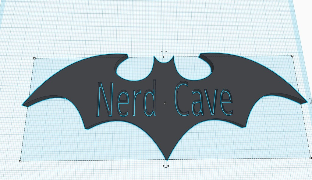Free 3D file Nerd Cave Bat Sign Nameplate 🤓・3D printer model to ...