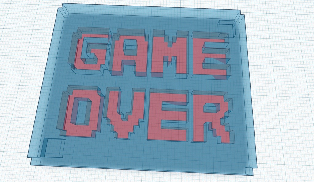 Free 3D file Game Over Magnet 🧲・3D printing design to download・Cults