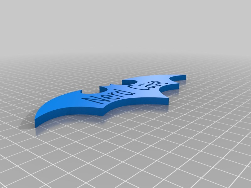 Free 3D file Nerd Cave Bat Sign Nameplate 🤓・3D printer model to ...