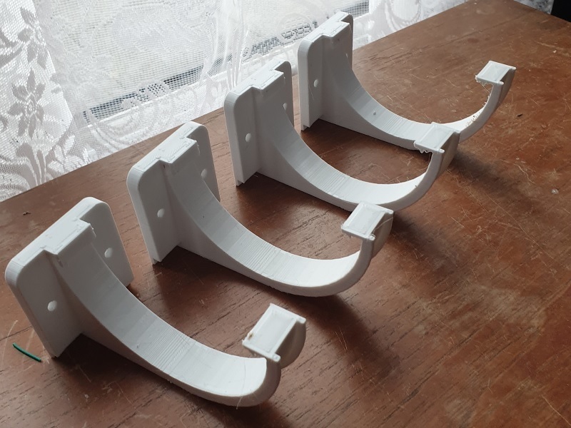 Free 3d File 112mm Half Round Gutter Bracket・3d Print Design To