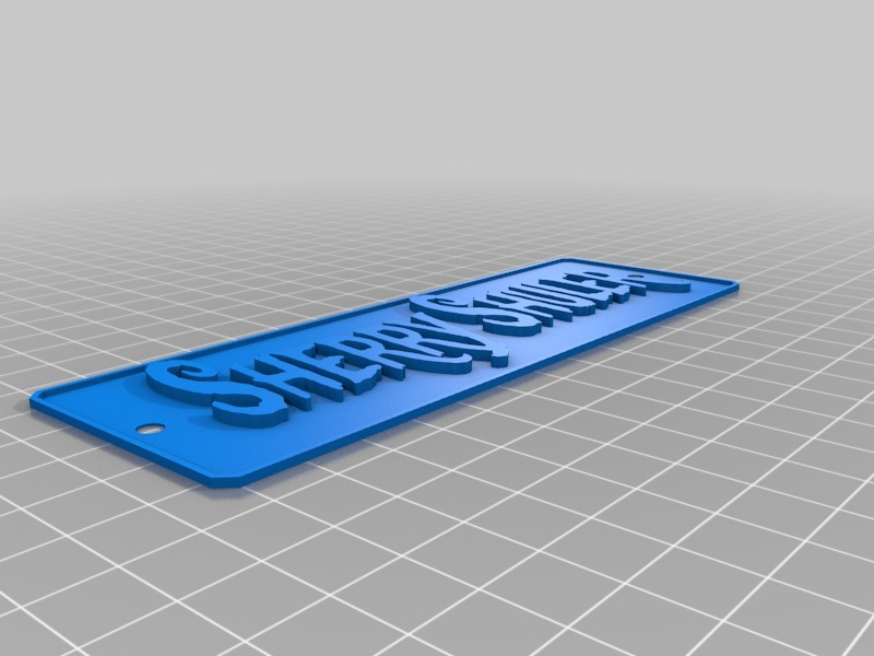 Free 3D file Sherrys Customized simple text sign・3D printable design to ...