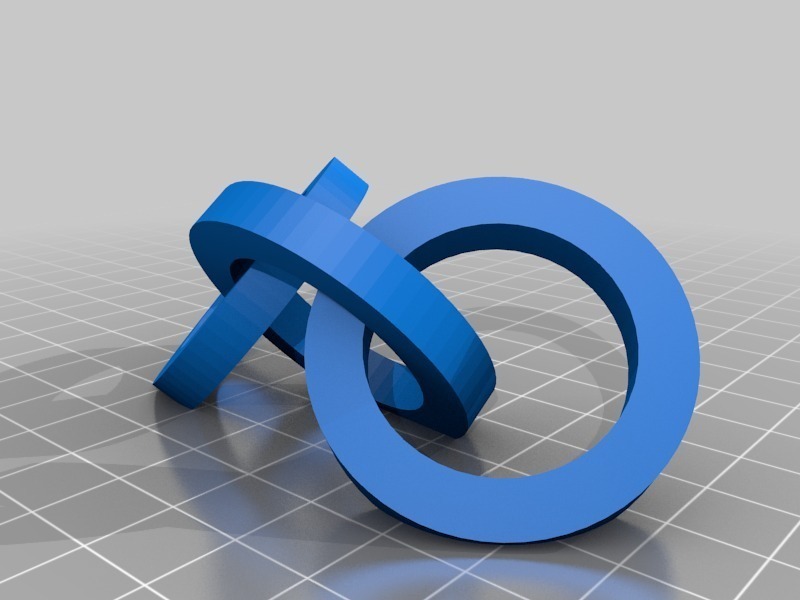 Archivo 3D gratis Anillos entrelazados・Objeto imprimible en 3D para descargar・Cults