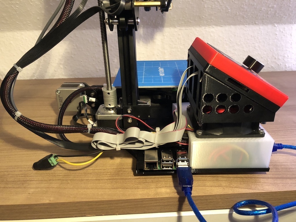 Free 3D file Creality Ender 2 - MKS Gen 1.4 + Raspberry Pi case・3D ...