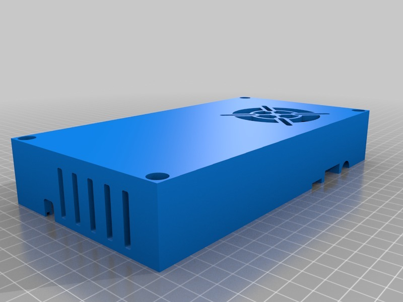 Free 3D file Raspberry Pi + AC PSU Case/Enclosure - Meanwell RS-50 ...