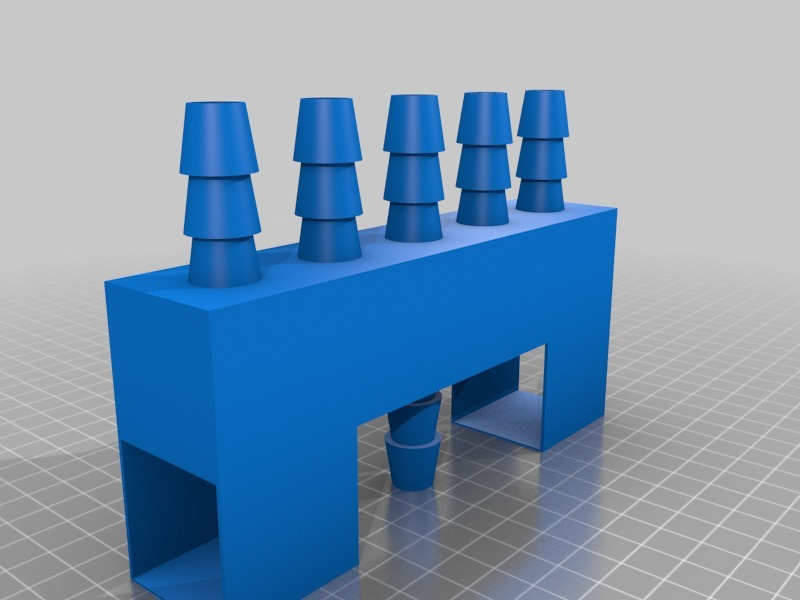 Free 3D file 1/2" Poly Hose 6 Port Gang Manifold・3D printer design to download・Cults