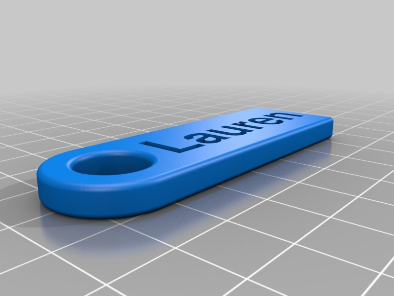 Free 3D file LAUREN - My Customized Personalized Key Chain 🔑・3D printer ...