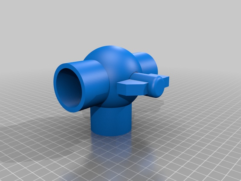 Free 3D file 3 way valve 1 in slip (For Vacuum)・3D printable design to ...