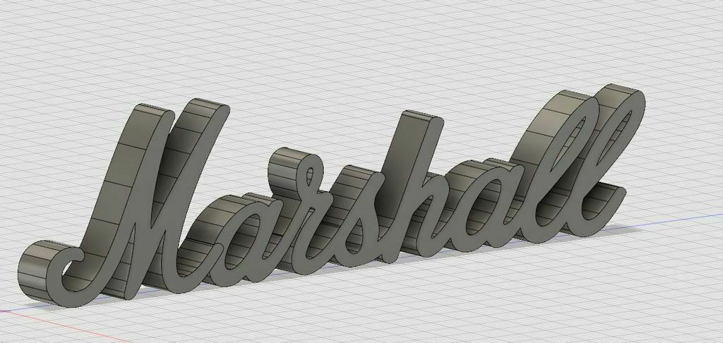 Free 3D file Marshall Logo. makes a great refrigerator magnet.・3D ...