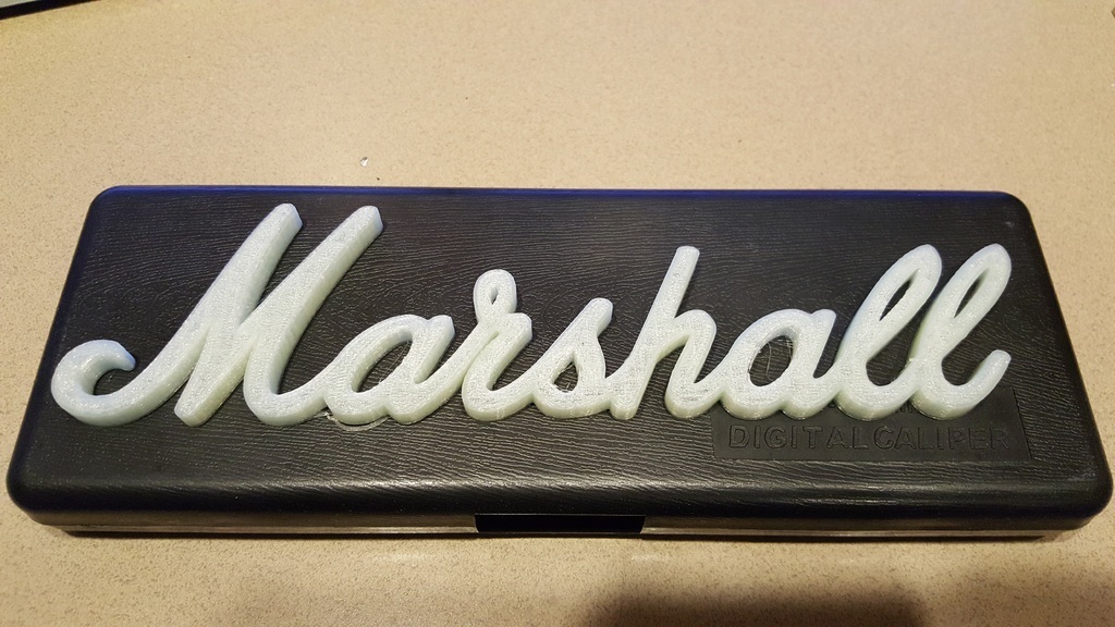 Free 3D file Marshall Logo. makes a great refrigerator magnet.・3D ...