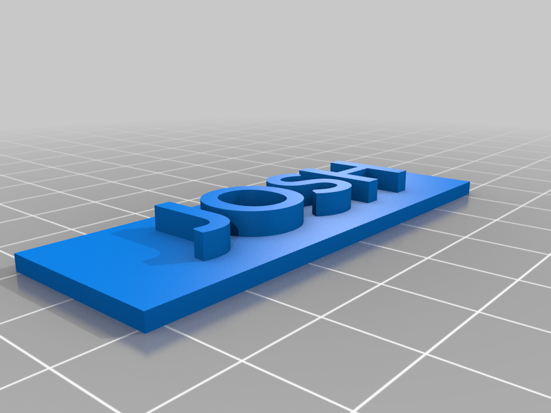 Free 3D file JOSH NAME TAG・Design to download and 3D print・Cults