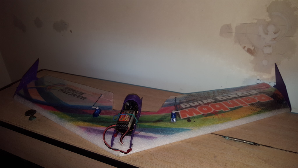 Free 3D file DW Rainbow flying wing replacement parts EDF version・3D ...