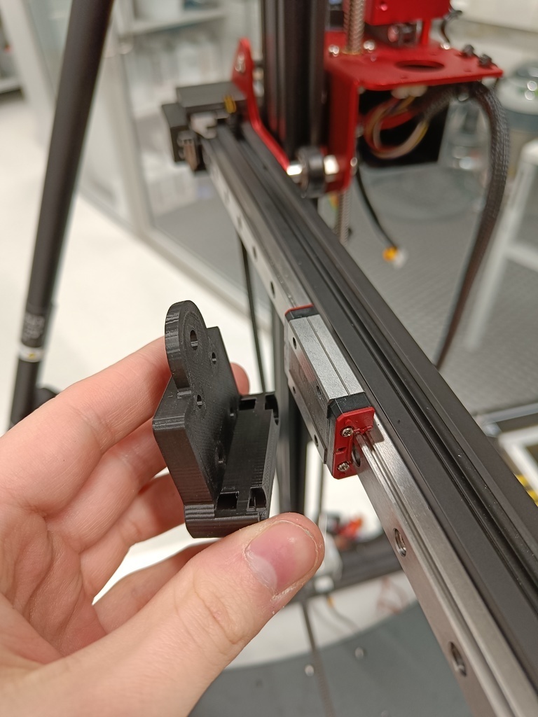 Free 3D file CR10 Max MicroSwiss Direct Drive adapter for linear rail ...