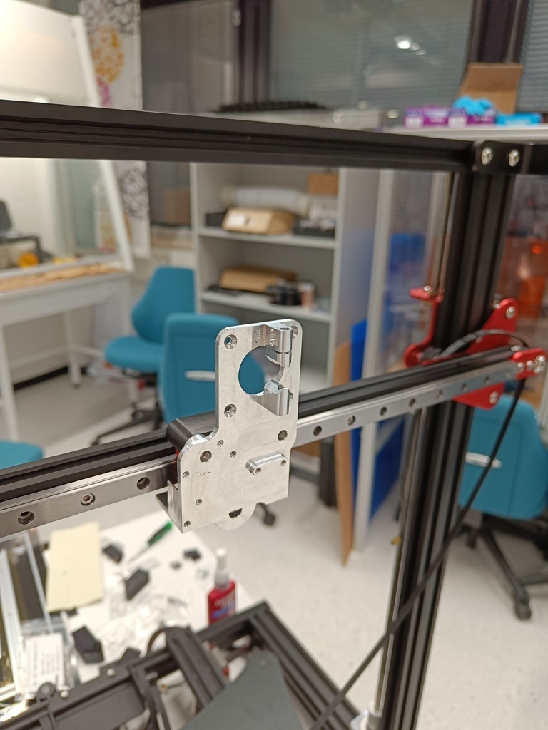 Free 3D file CR10 Max MicroSwiss Direct Drive adapter for linear rail ...