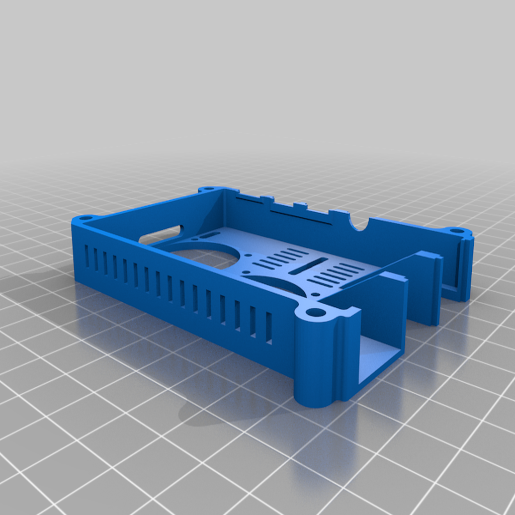 Free 3D file Raspberry Pi 4 Dual Fan Case with Pi-Camera Mount And DSI Display Mounts・3D printer ...