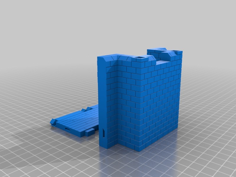 Free 3D file 28mm modular castle walls・3D printable design to download ...