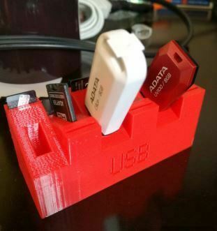 Free 3D file USB and SD card holder (And micro SD)・3D printing idea to ...