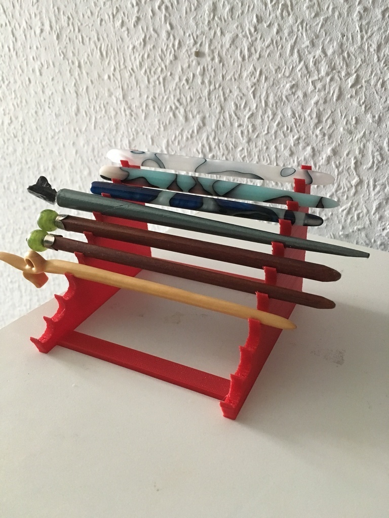 Free 3D file Hair stick shelf・3D printing template to download・Cults