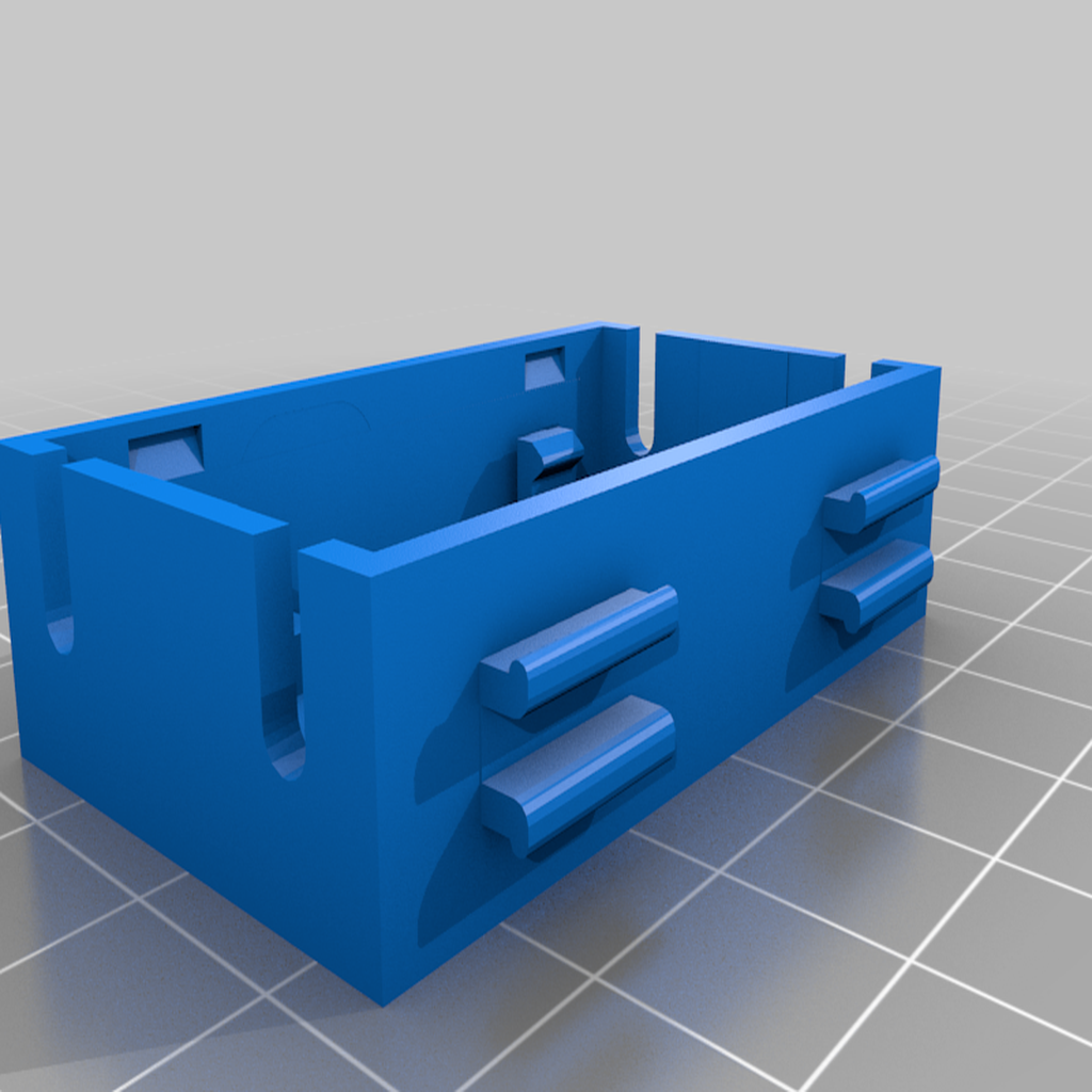 Free 3D file Remix Base of Buck converter tool-less snap-fit enclosure ...