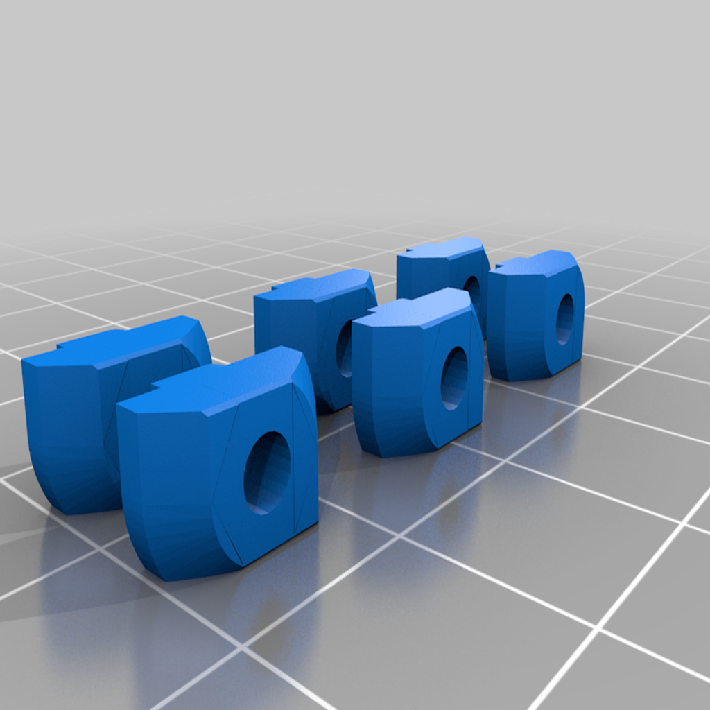 Free 3D file All plastic T-nut M3 drop-in rotating 2020 V-Slot No Nut ...