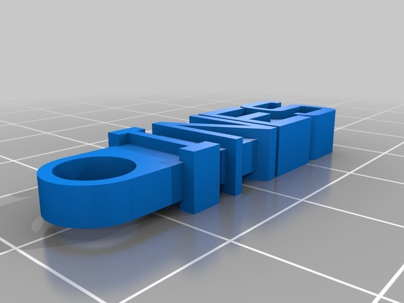 Free 3D file KEYCHAIN INES・3D printer model to download・Cults