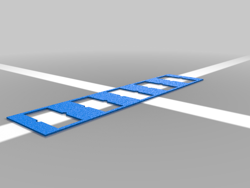 Free STL file DeLorean Console Switch Alignment Plate・3D printing ...