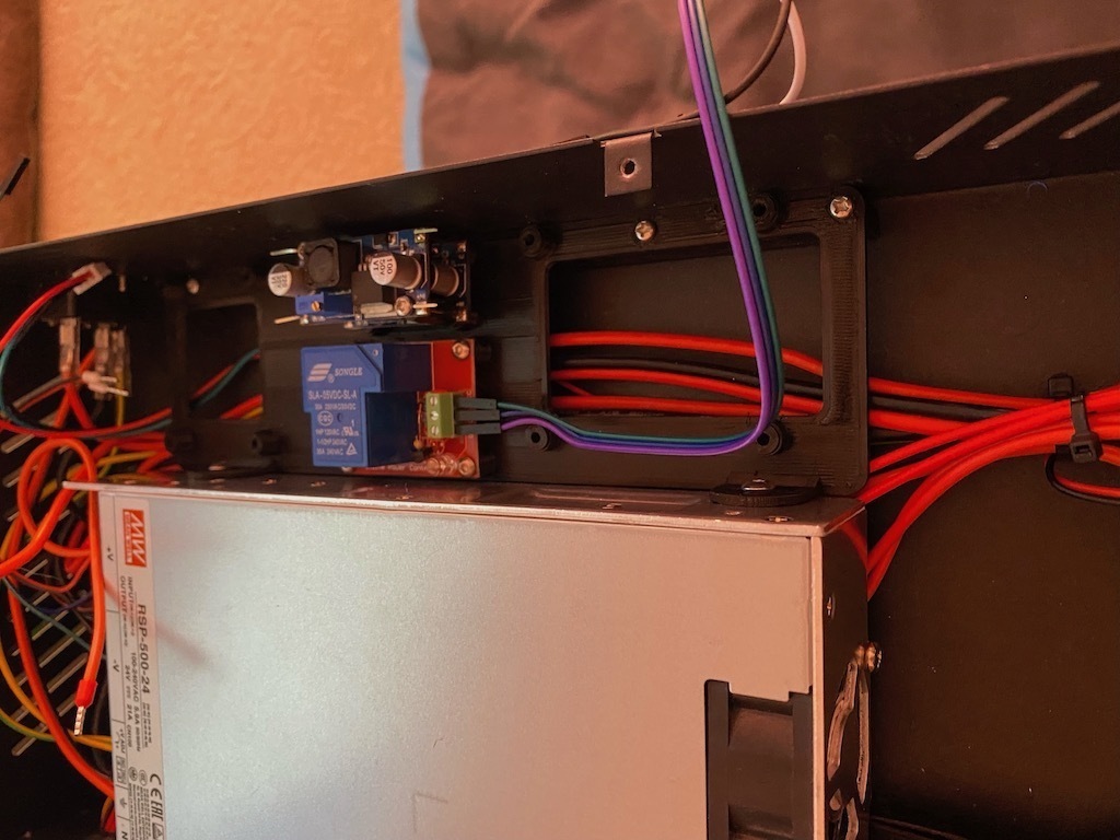 Free 3D file Raspberry Pi + Relay + Buck + UPS mount for Ender 5 Plus enclosure・3D printer model ...