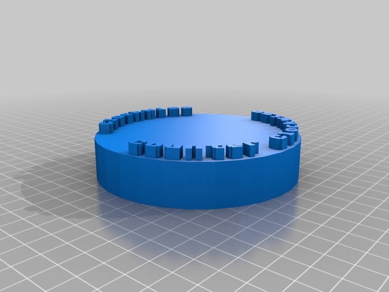 Free 3D file Rotational OpenSCAD Bitmap Fonts Module・3D print object to ...