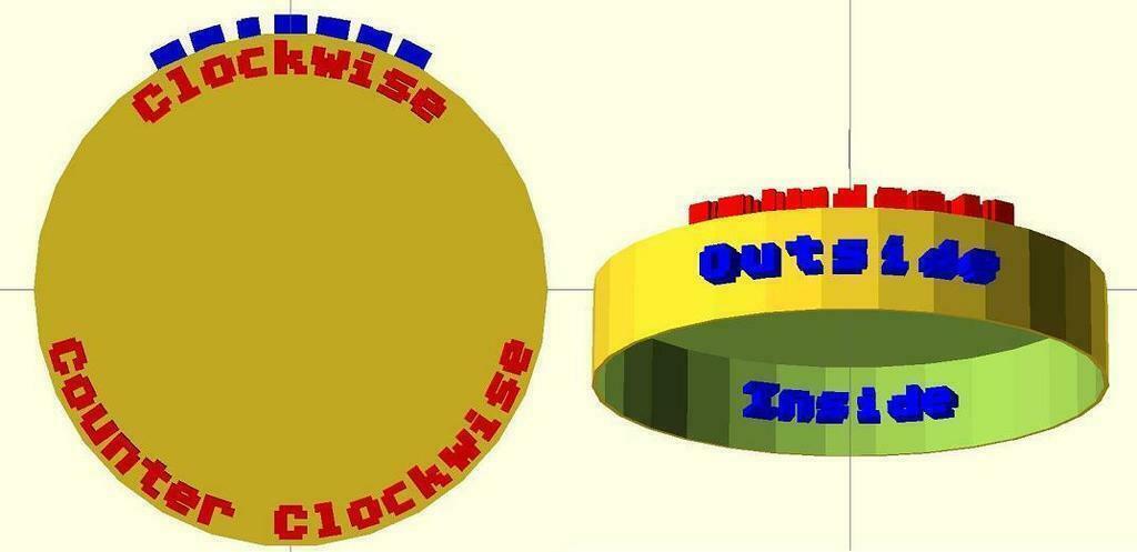 Free 3D file Rotational OpenSCAD Bitmap Fonts Module・3D print object to download・Cults