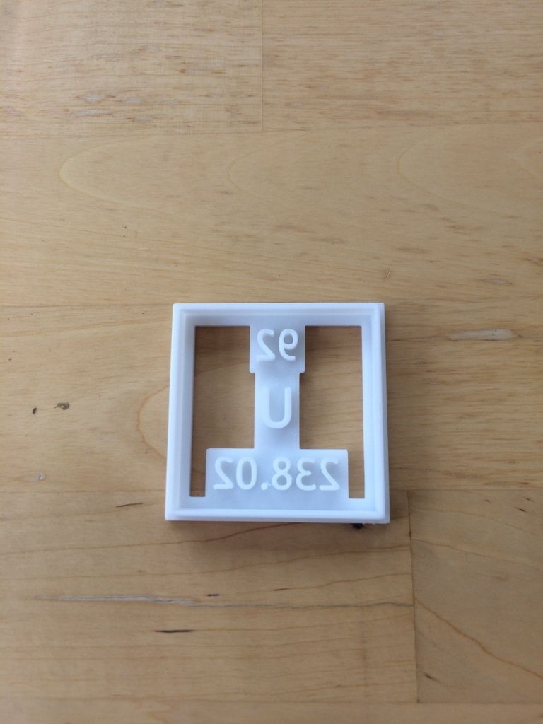 Free 3D file Uranium Cookie-Cutter・3D print object to download・Cults