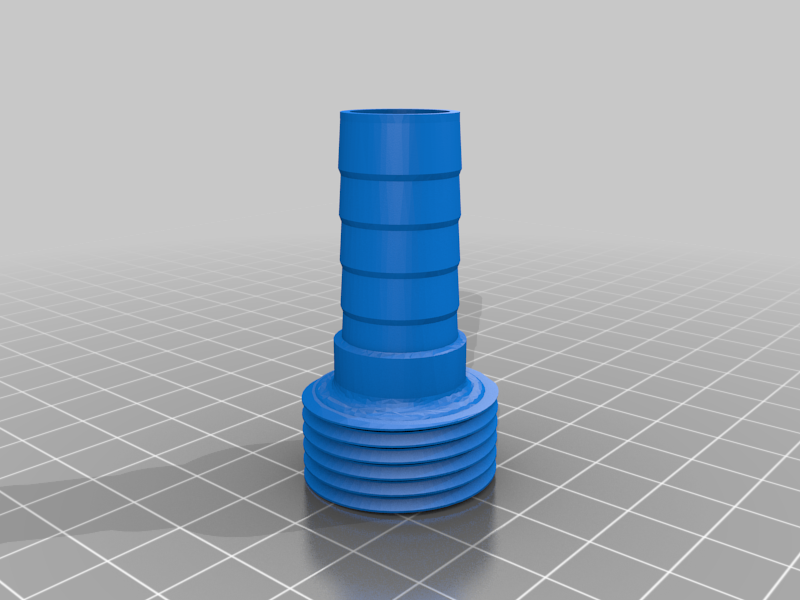 Free 3D file 4 inch male hose adaptor to 16mil hose pressure fit ♂️ ...