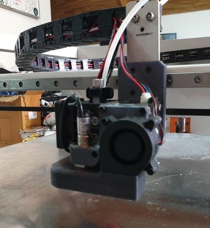 Free 3D file Hemera E3D Volcano V6 Mount + Inductive sensor + Layer Fan ...