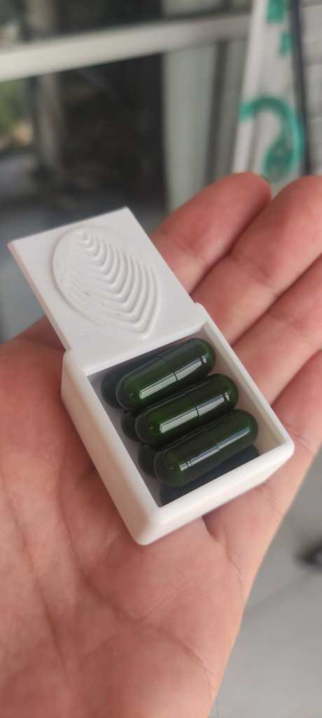 3D file Pill Box - slider・3D print design to download・Cults