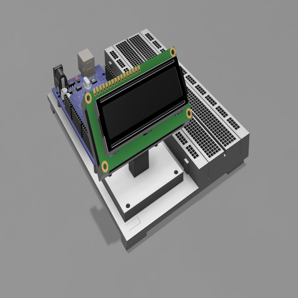 Free 3D file 1602 lcd screen holder・3D print design to download・Cults