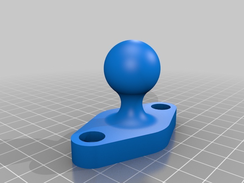 Free 3D file Base RAM MOUNT 1"・3D printable model to download・Cults