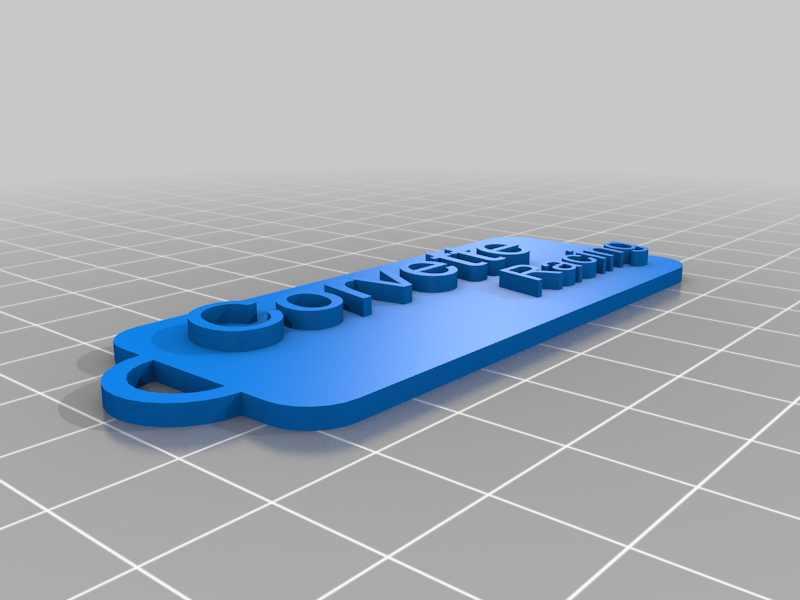 Free 3D file Corvette Racing key chain・3D print model to download・Cults