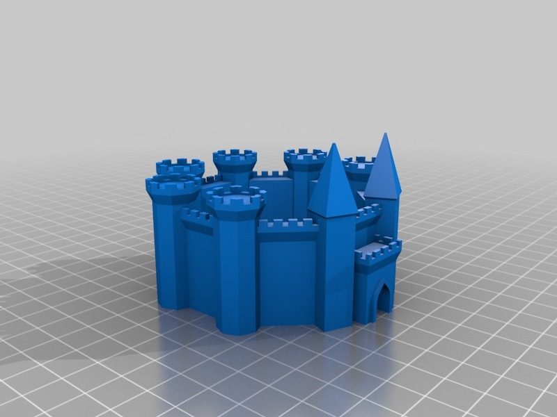 Free 3D file Simple Castle・3D printable model to download・Cults