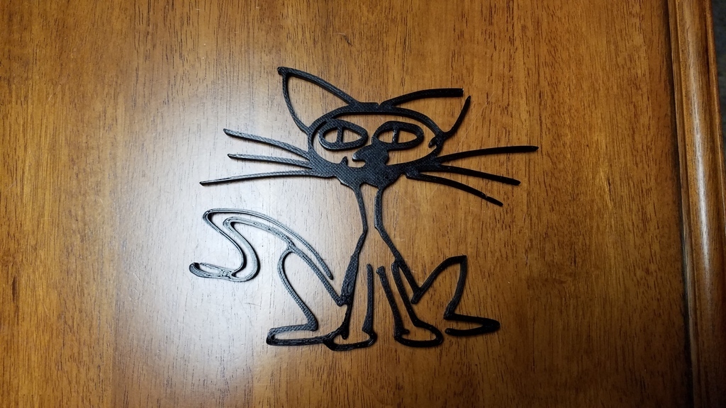 Archivo STL gratuito Arte mural del gato Shocky 🖼️・Objeto imprimible en ...