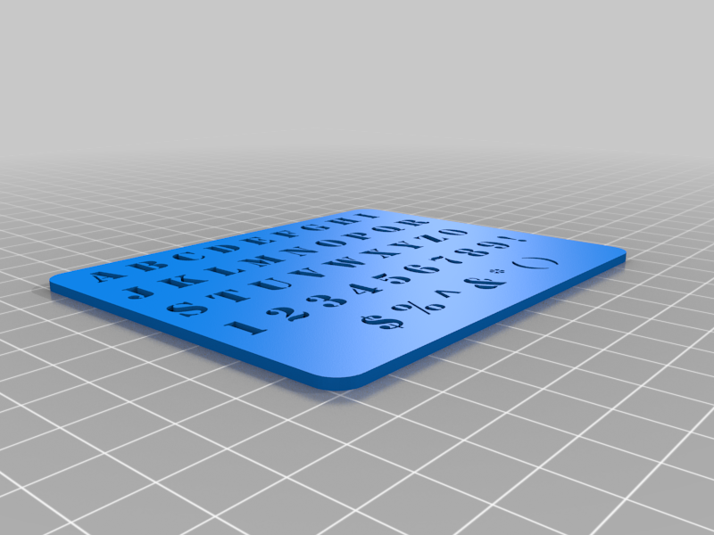 Free 3D file Block Letter Stencil (Remix with Spacer)・3D printable ...