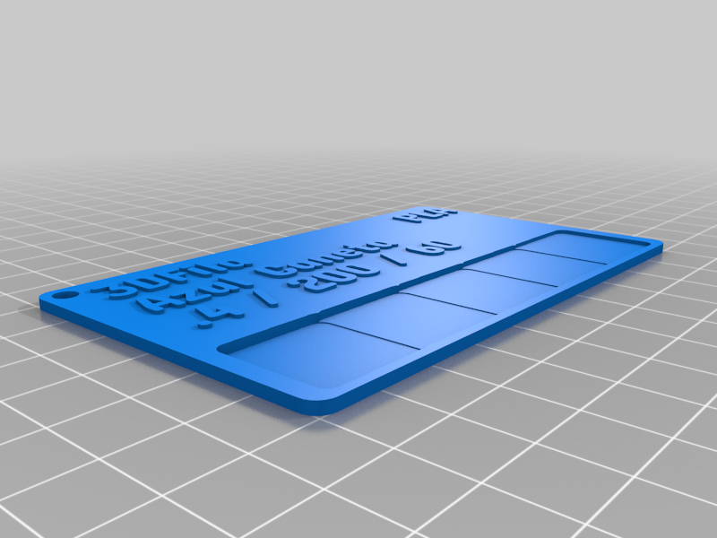 Free 3D file Filament Sample Card - Azul Caneta 3DFila・Object to ...