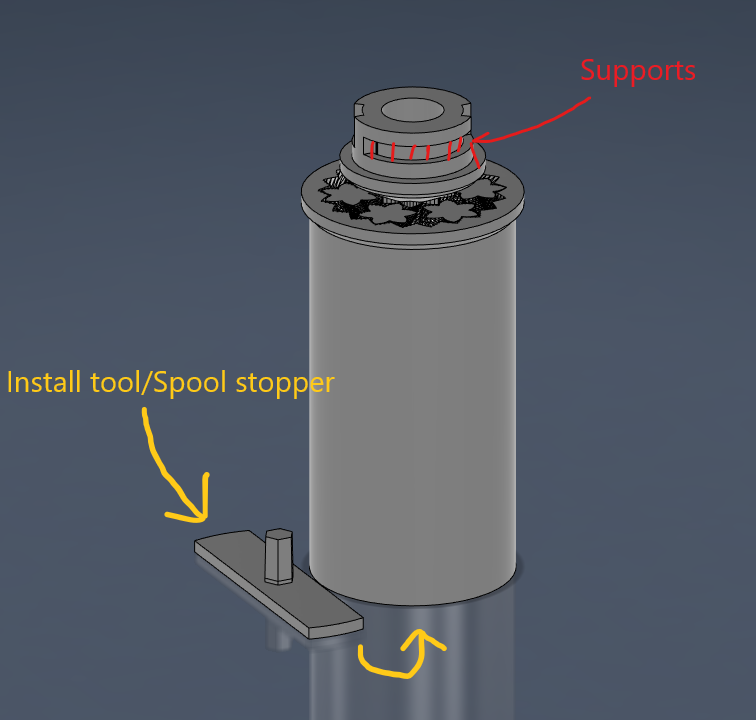 Free 3D file K1 MAX Rolling, Rotating Spool Holder・3D print design to ...