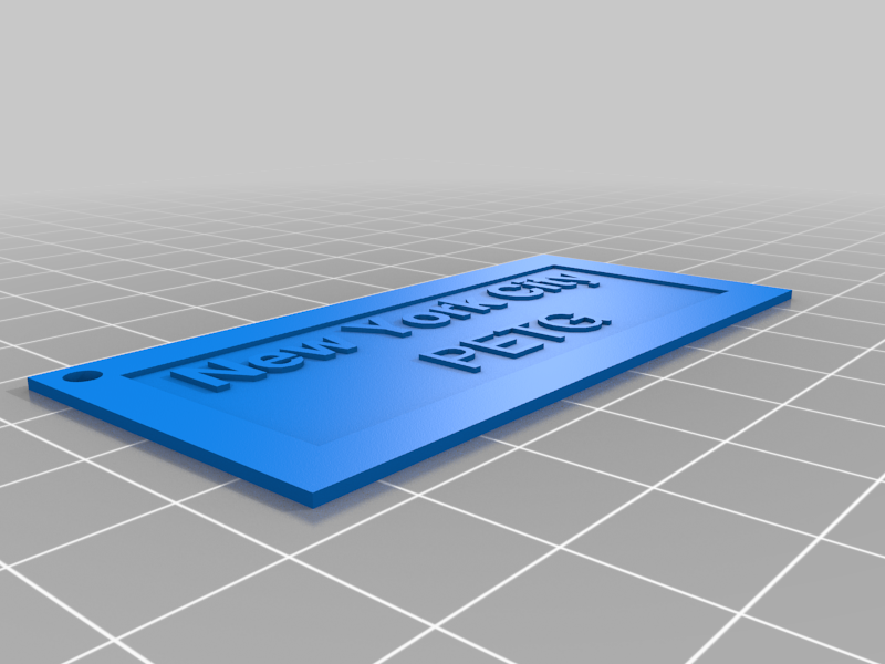 Free 3D file NYC NAME PLATE・Design to download and 3D print・Cults