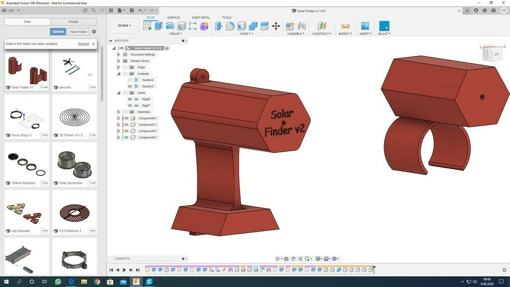 Free 3D file Telescope Solar Finder・3D printing idea to download・Cults