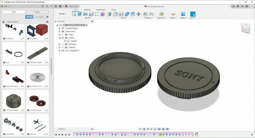 Fichier 3D gratuit Capuchon de boîtier pour monture E de Sony・Plan à ...