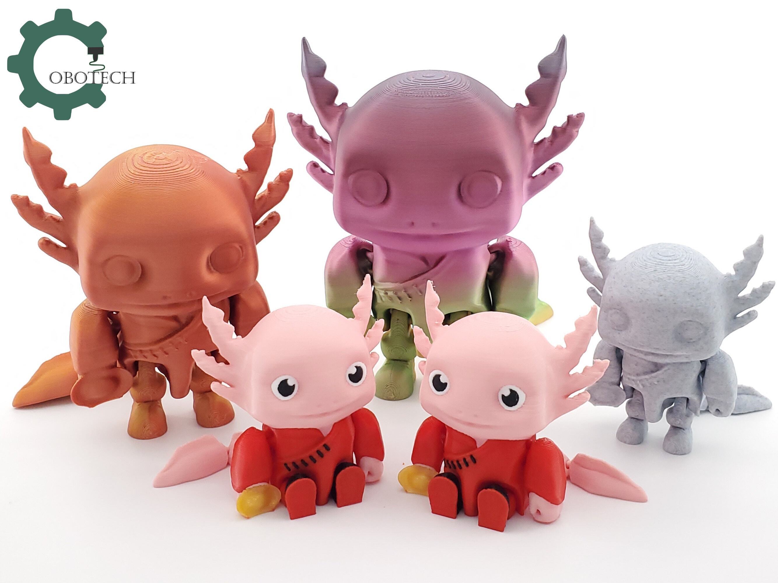 STL file Articulated Lunar New Year Axolotl by Cobotech, Articulated ...