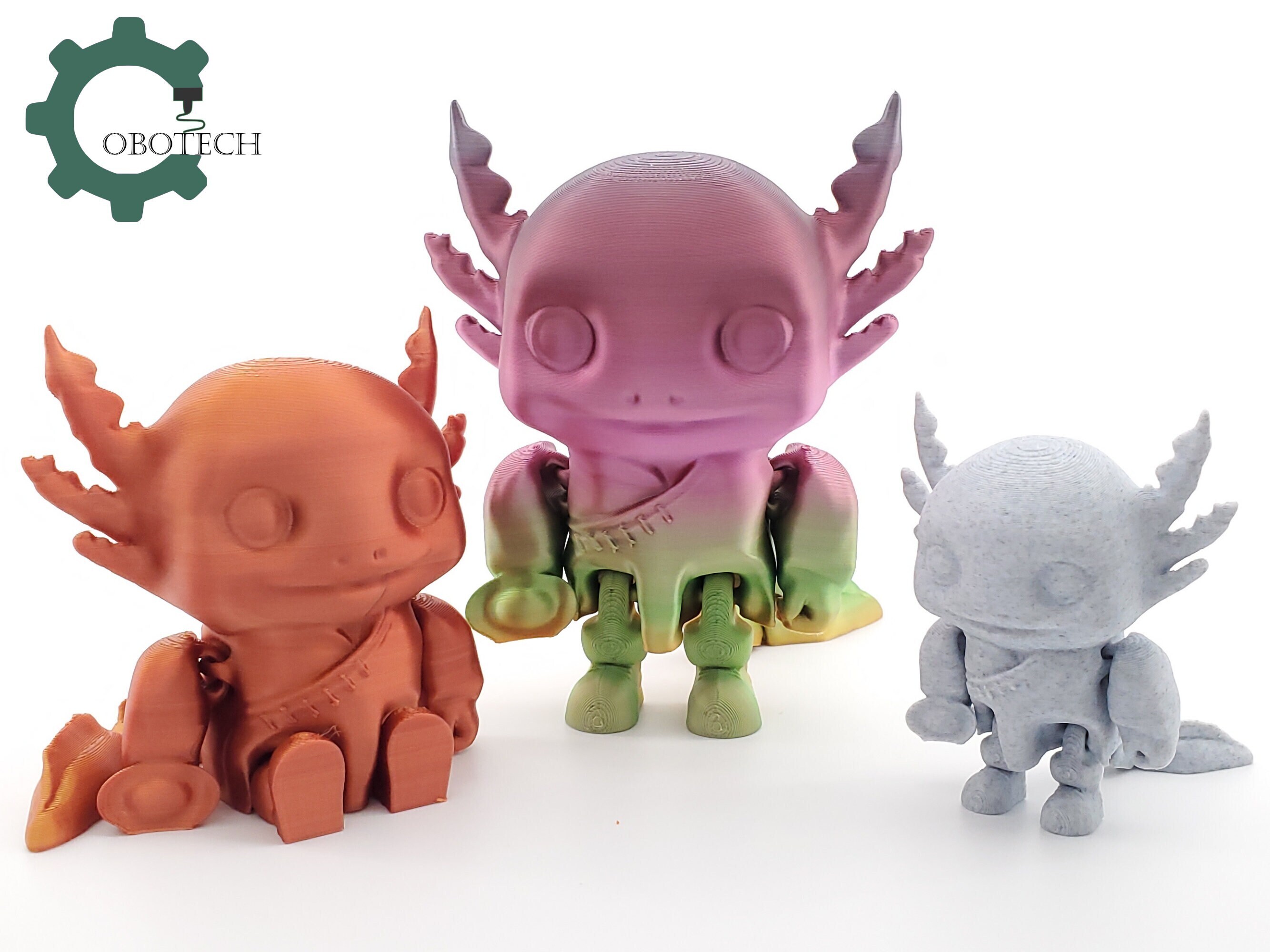 STL file Articulated Lunar New Year Axolotl by Cobotech, Articulated ...