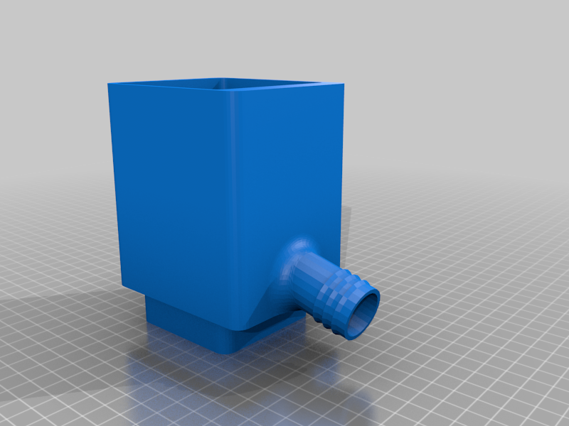 Free 3D file Rain Barrel Downspout diverter for 3x3 gutter・3D printable ...
