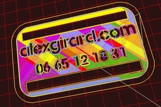 Free 3D file alexgirard.com visit card・3D printer design to download・Cults