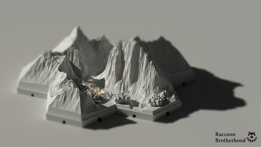 Fichier 3D gratuit Segone : Mountain Village (tuile libre)・Objet à ...