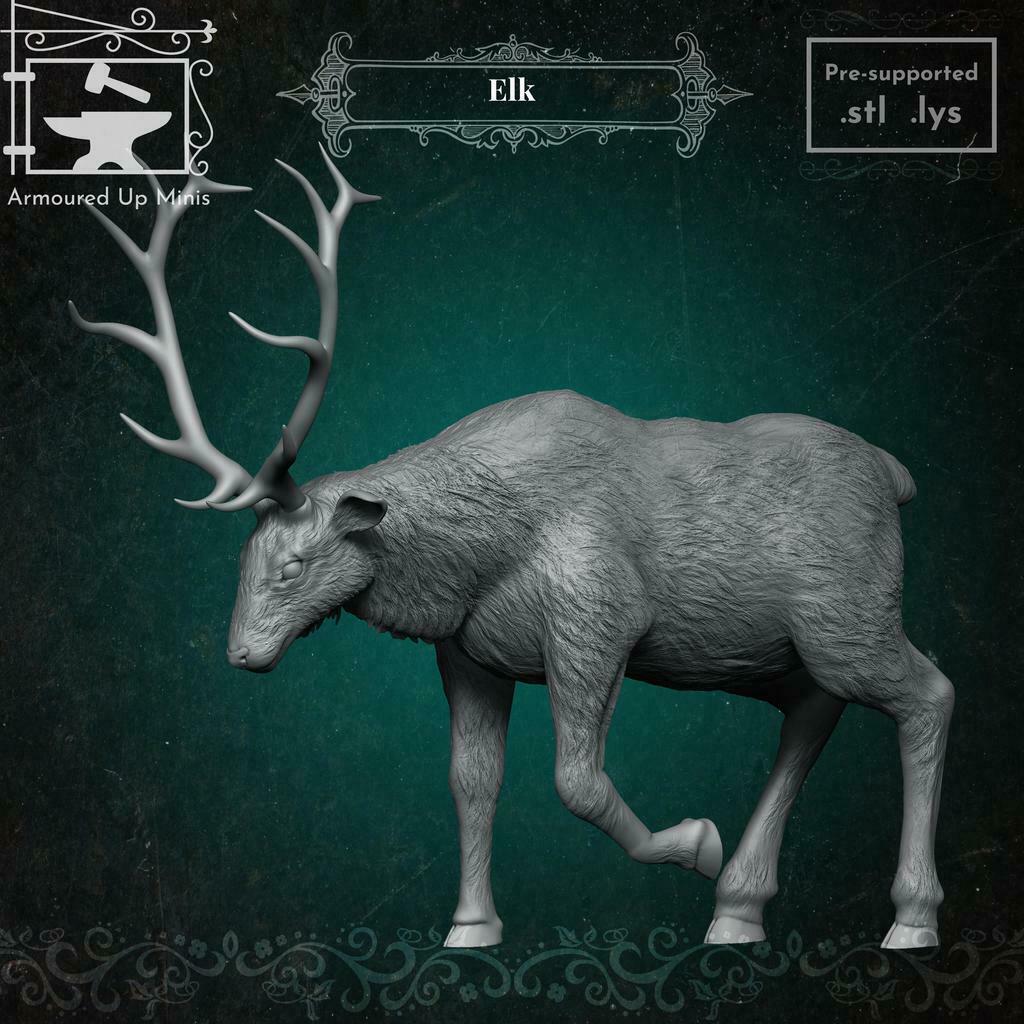 Free STL file Elk・3D printing template to download・Cults