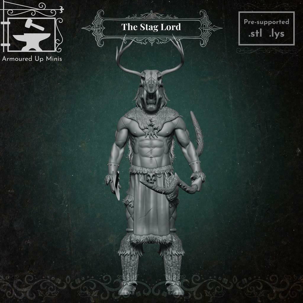 Free STL file The Stag Lord・3D printing model to download・Cults